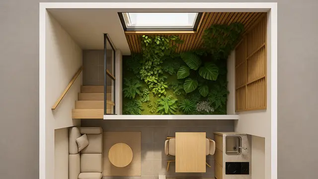 7 Model Rumah 5x6 Meter Minimalis dengan Taman Kecil di Dalam, Bikin ...