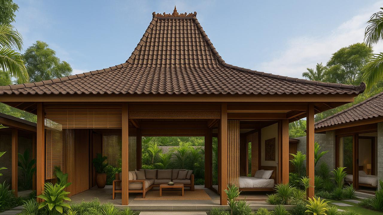 10 Bentuk Rumah Joglo untuk Inspirasi Hunian di 2025, Padukan Gaya ...
