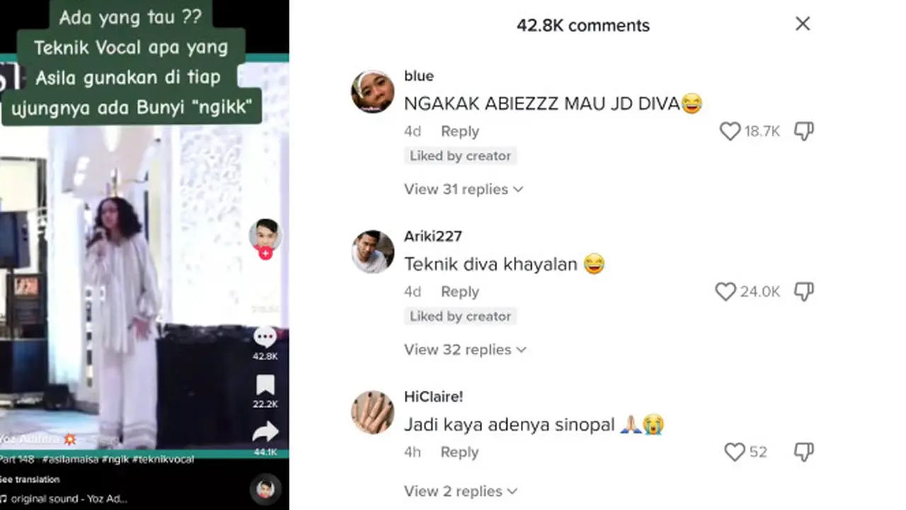 Asila Maisa Dihujat Gegara Nyanyi Kebanyakan Ngik Ngik, Ex Guru Vokal Agnez Mo Nilai Gaya ...