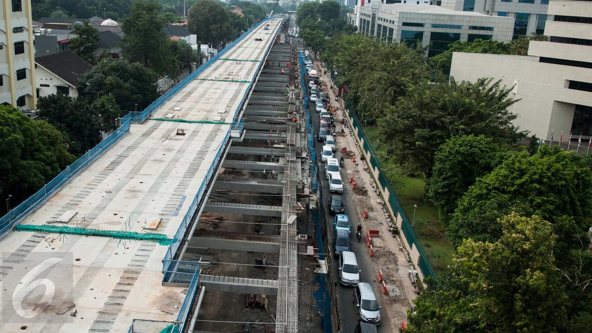Melihat Pembangunan Proyek MRT di Kawasan Blok M - Foto Liputan6.com