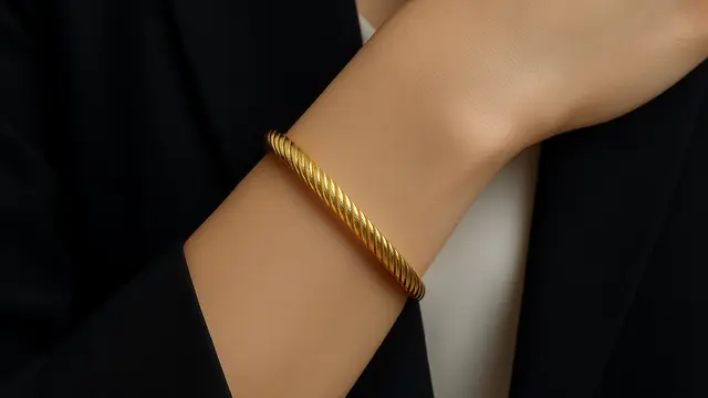 7 Model Gelang Bangle yang Bagus Emas 24 Karat 5 Gram, Simple tapi ...