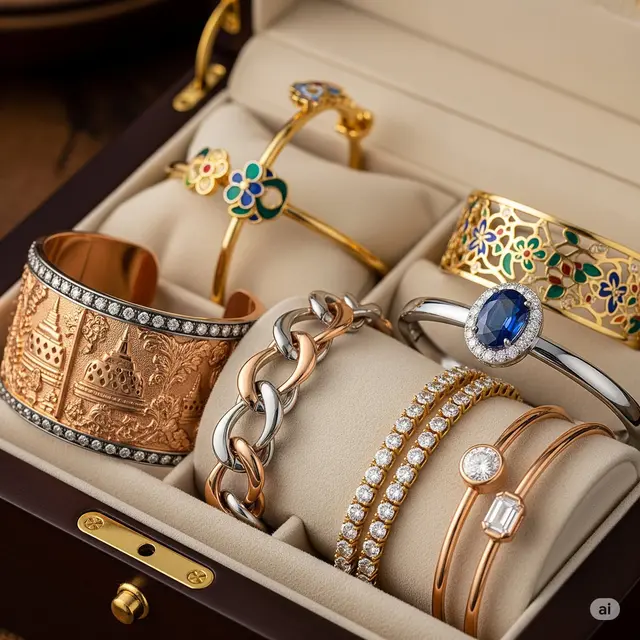7 Rekomendasi Gelang Emas Model Fancy Terbaru 2025, Tampil Elegan ...