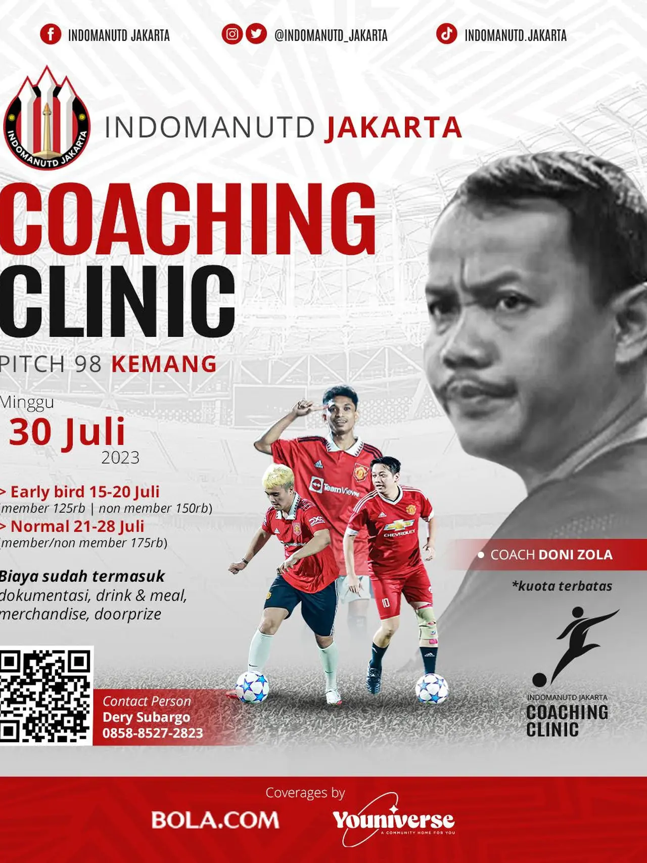Perdana! Indomanutd Gelar Coaching Clinic, Hadirkan Pengalaman Langsung Bermain Sepak Bola untuk ...