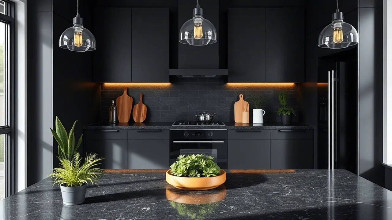 5 Inspirasi Dapur Minimalis Warna Hitam, Simpel dan Elegan - Hot ...