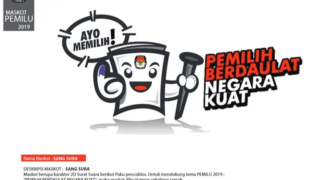 Mengenal Pemilu 2019 Logo Sang Sura, Ketahui Juga Maskot Pemilihan Umum ...