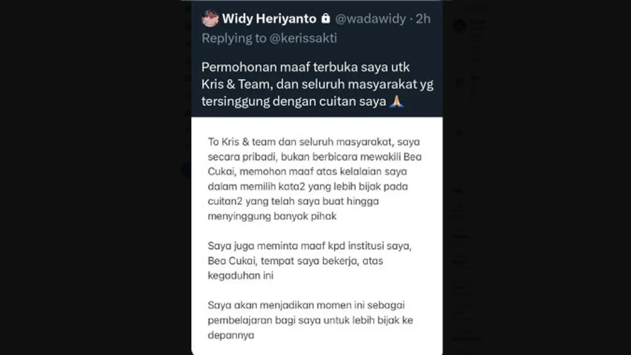 3 Fakta Viral Pegawai Bea Cukai Sebut Netizen Babu di Twitter, Akhirnya Minta Maaf - News ...