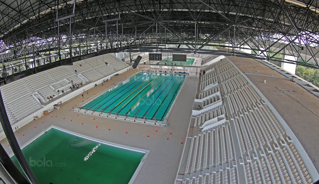 FOTO: Mengintip Indahnya Venue Aquatic Center Senayan - Asian Games ...
