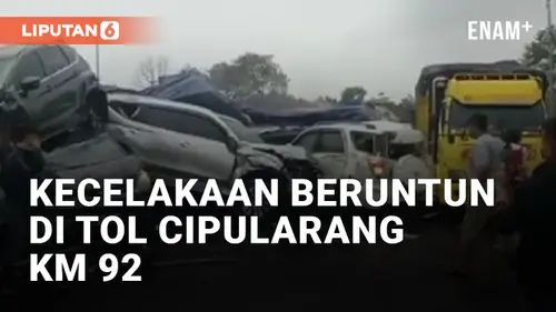 VIDEO: Kecelakaan Beruntun di Tol Cipularang KM 92 | Enamplus