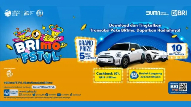 BRImo FSTVL 2023 Hadirkan Hadiah Utama 5 Unit Mini Cooper Electric ...