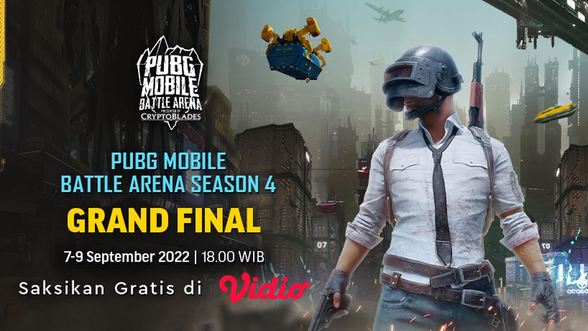 Link Live Streaming Grandfinal PUBG Mobile Battle Arena Season 4 di Vidio 7 - 9 September ...