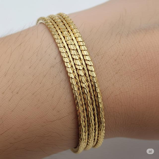 7 Model Gelang Emas Sisik Naga Terbaru 2025, dari Tren Minimalis hingga ...
