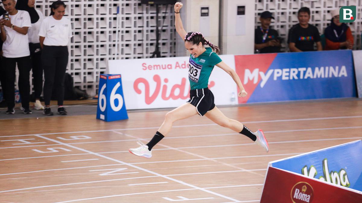 Foto: Gesit dan Menawan, Cinta Laura Tercepat di Lari 100 Meter Putri ...