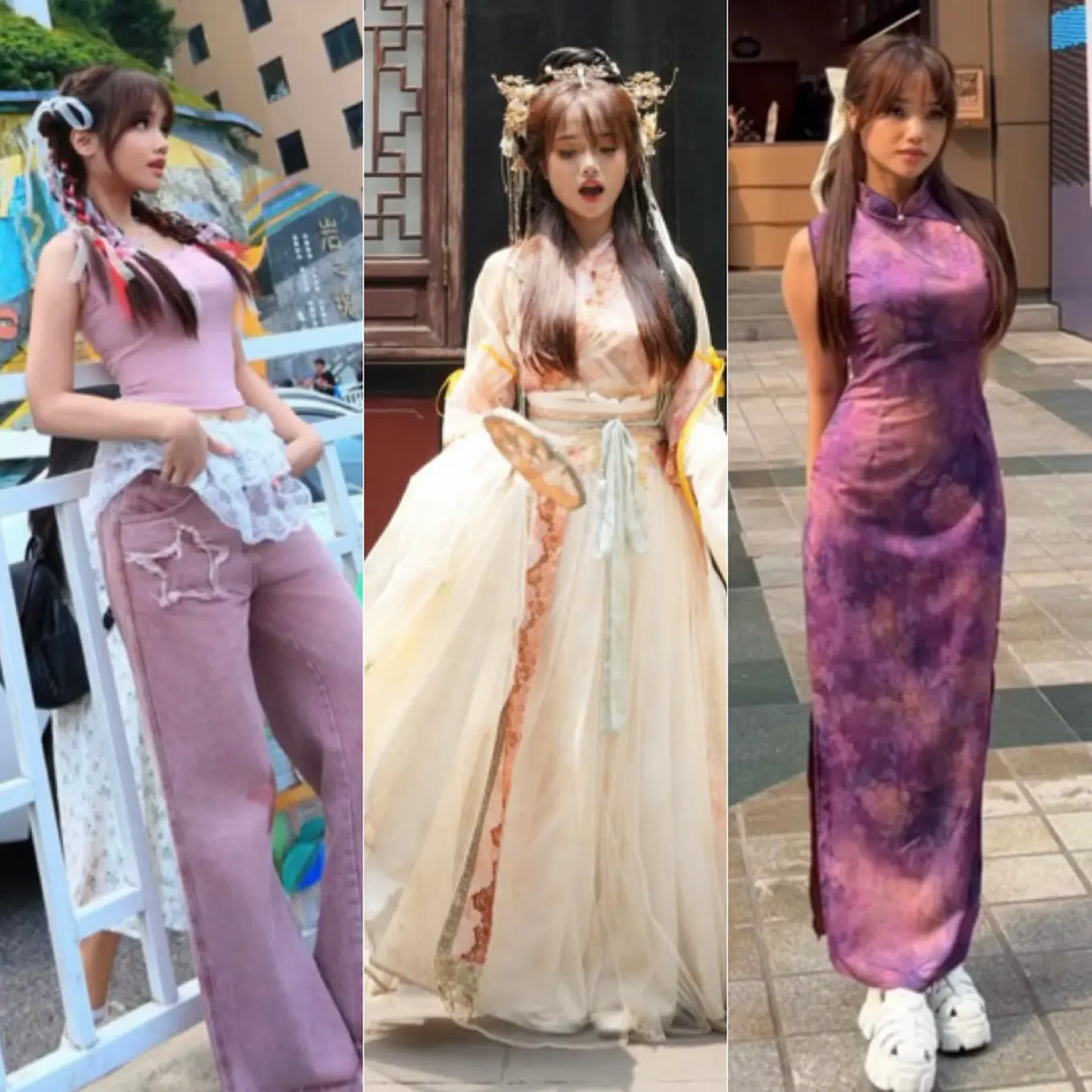 7 OOTD Fuji An Liburan di China Memadukan Pakaian Tradisional dengan ...