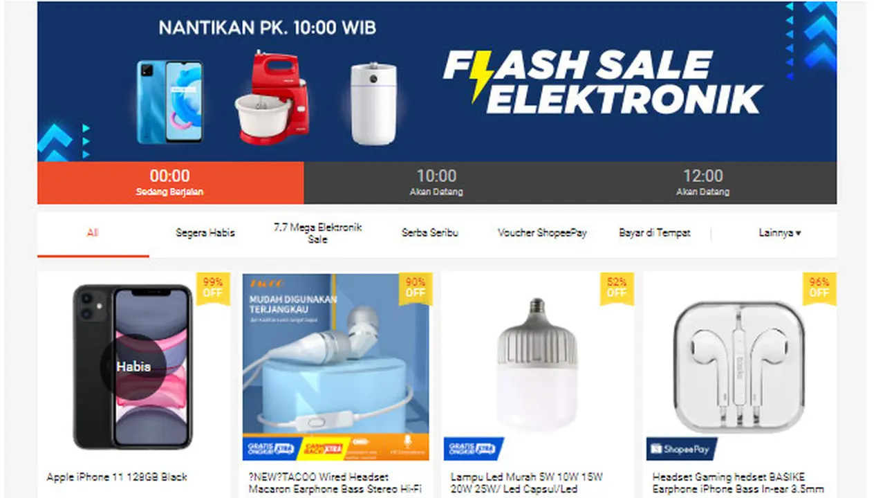 Cara Dapat iPhone Rp 1.000 di Shopee Flash Sale - Tekno Liputan6.com