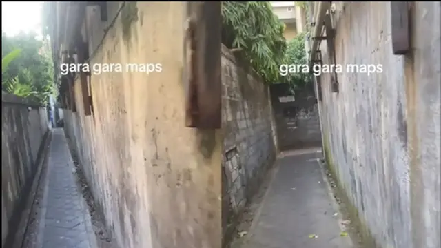 Gara-Gara Google Maps, Pemotor Cewek Ini Lewat Gang Super Sempit - Otomotif Liputan6.com