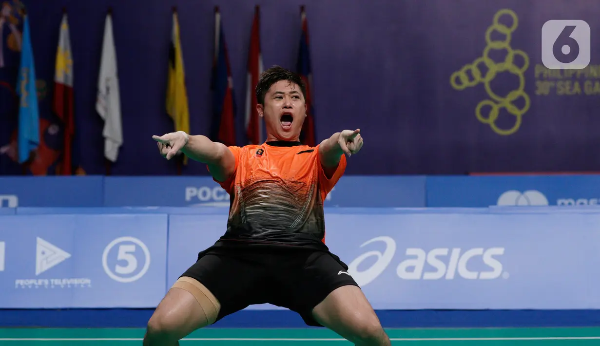 FOTO: Hajar Malaysia, Tim Bulutangkis Beregu Putra Raih Medali Emas SEA ...