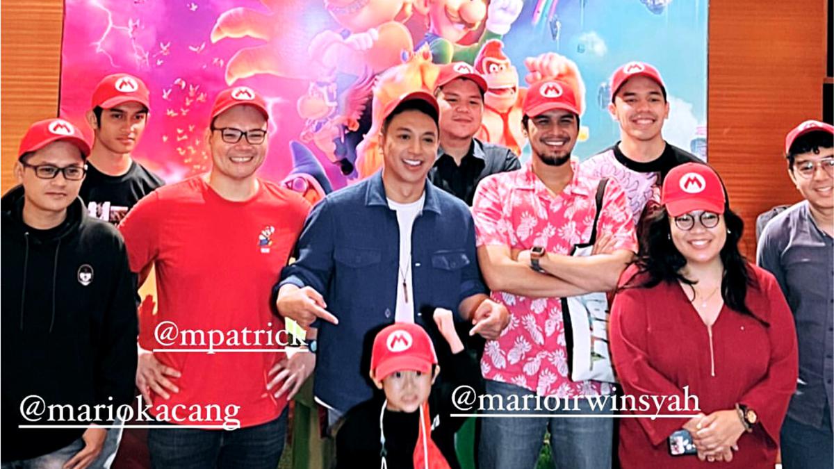 Mario Ginanjar dan Mario Irwinsyah Nonton Bareng The Super Mario Bros ...