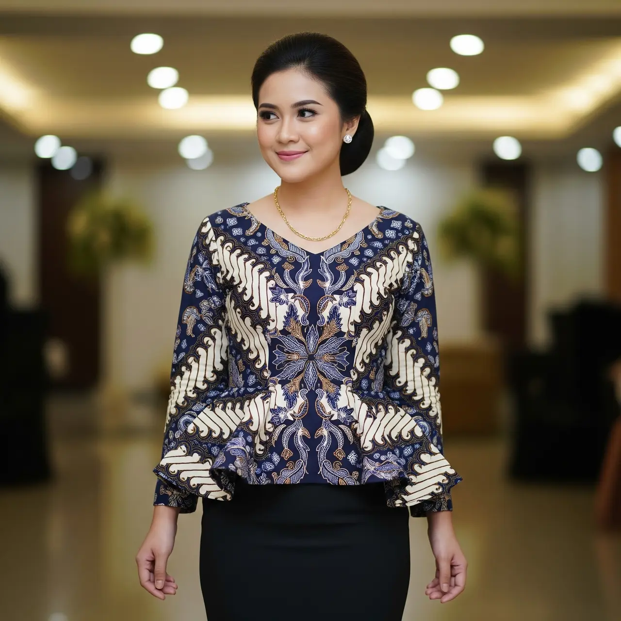 7 Model Atasan Batik Wanita Panjang Terbaru yang Anggun dan Berkelas