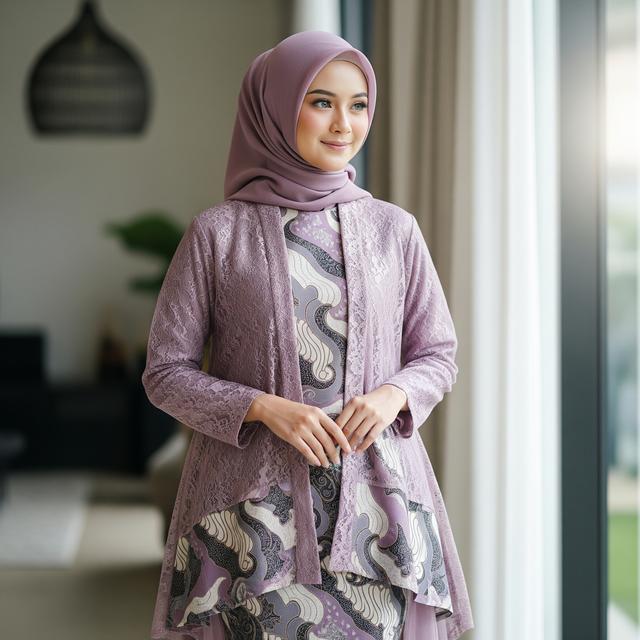 10 Model Gamis Batik Brokat Kekinian untuk Tren 2026 dengan Desain Terbaru