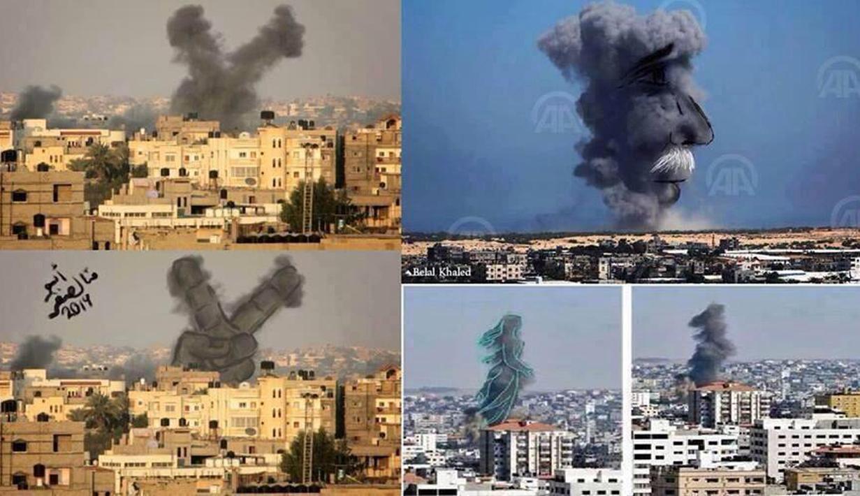 Foto-Foto Langit Gaza Yang Bercerita - Photo Fimela.com