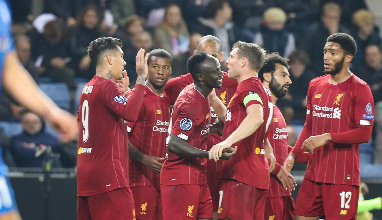 FOTO: Liverpool Berpesta Gol di Kandang KRC Genk - Foto Liputan6.com