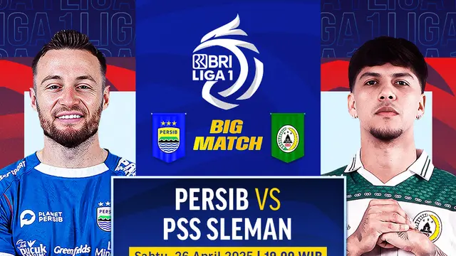 Link Streaming Big Match BRI Liga 1: Persib Bandung vs PSS Sleman di Vidio Akhir Pekan Ini - On ...