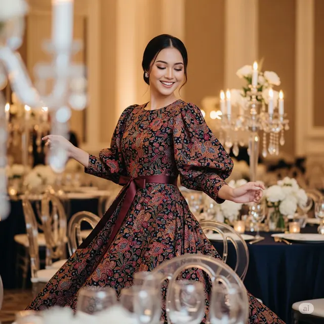 7 Model Gaun Batik Pesta Mewah 2025, Stylish dan Elegan untuk Curi Perhatian di Acara Spesial ...