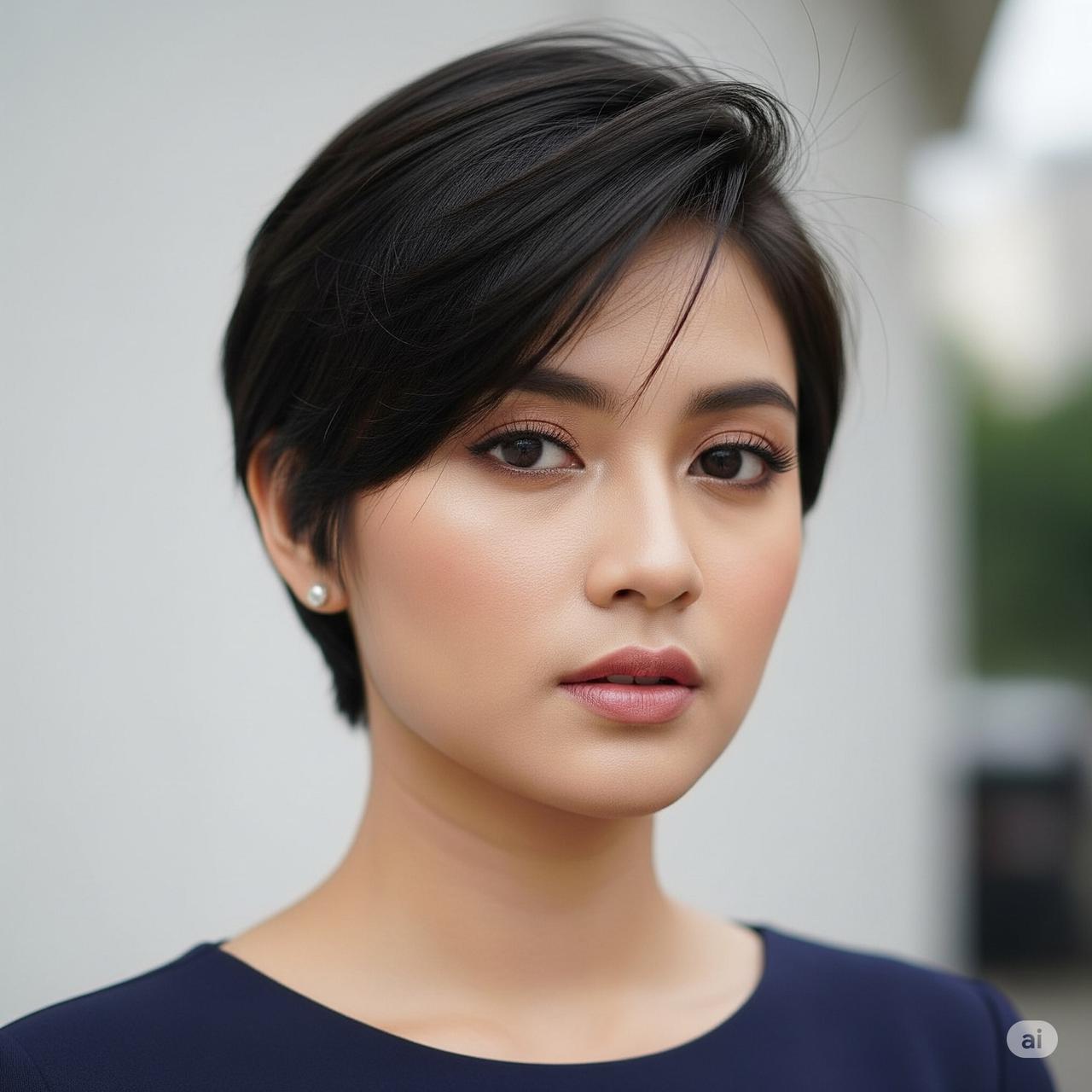 7 Model Rambut Pendek Wajah Oval Low Maintenance 2025, Simpel, Anti ...