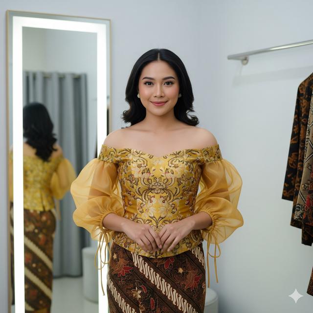 15 Inspirasi Blouse Batik Lengan Balon Terbaru 2025 Desain Elegan