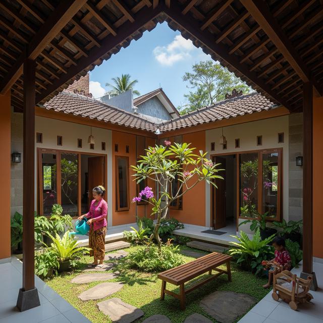 9 Inspirasi Rumah Desa dengan Halaman Tengah ala Rumah Jawa Lama ...
