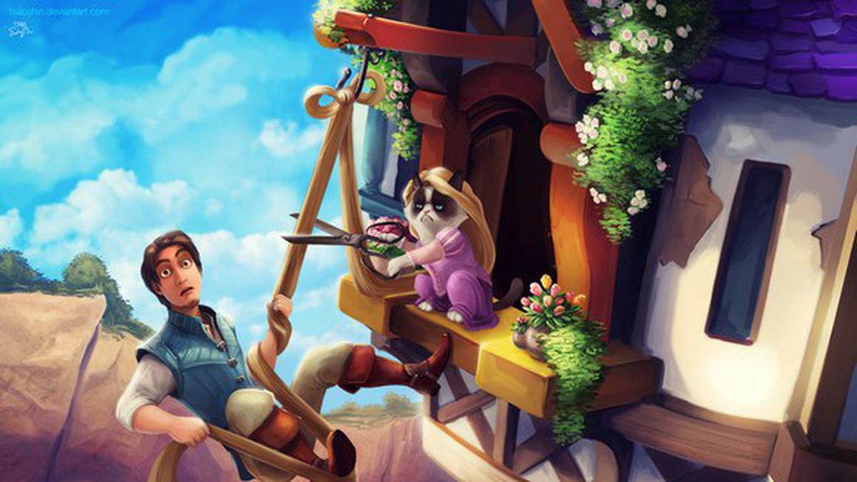 Begini Jadinya Kalau Grumpy Cat Jadi Princess-Princess Disney - Photo ...