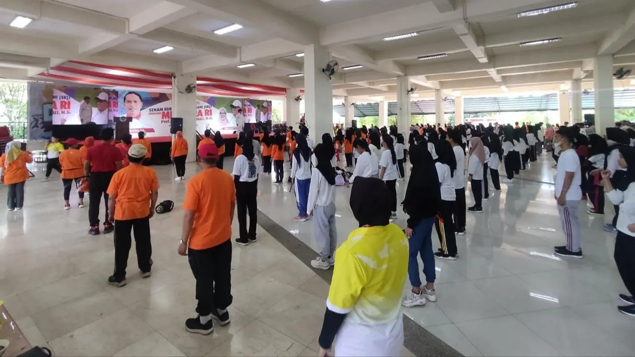 Melihat Serunya SKJ Bareng Menpora di Kota Makassar - Regional Liputan6.com