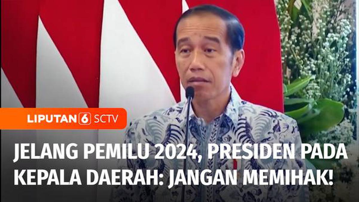 VIDEO: Presiden Jokowi Ingatkan Para Kepala Daerah untuk Tetap Netral dalam Pemilu 2024 - TV ...
