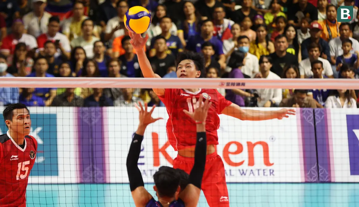 Foto: Timnas Putra Indonesia Bermain Luar Biasa di Final Bola Voli SEA ...