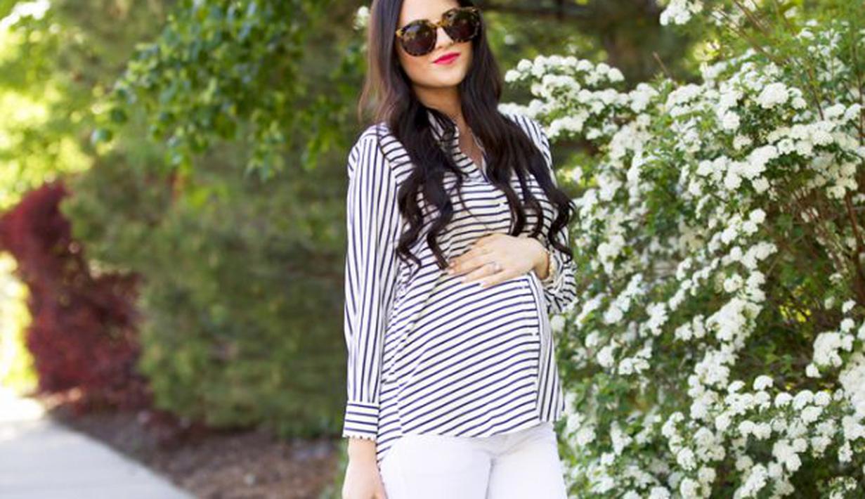 Inspirasi OOTD Bumil Kece Dari Baju Kantor Sampai Outfit Weekend ...