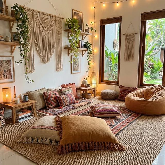 7 Desain Ruang Keluarga Lesehan yang Tetap Estetik dan Nyaman, Hangat ...