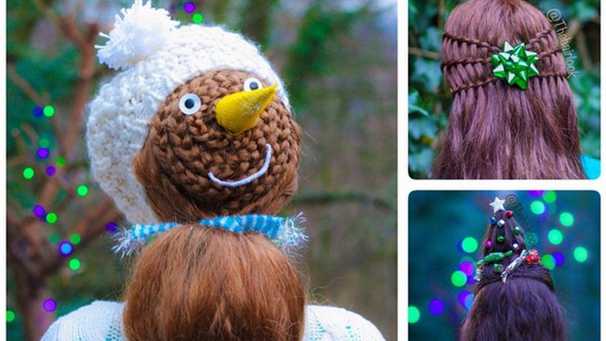 Gaya Rambut Unik di #12daysofChristmasHair - Citizen6 Liputan6.com