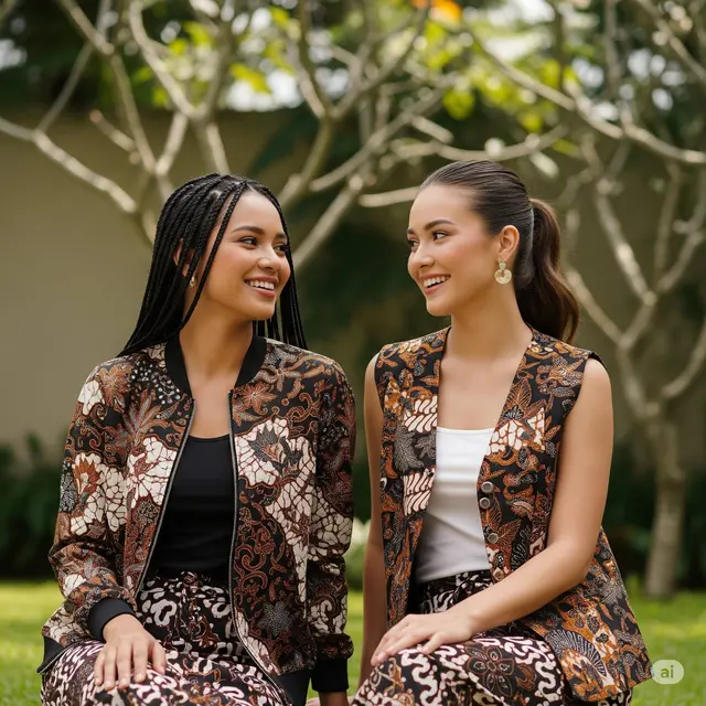 7 Outer Batik Kombinasi Lurik Terbaru 2025, Cocok untuk Semua Usia ...