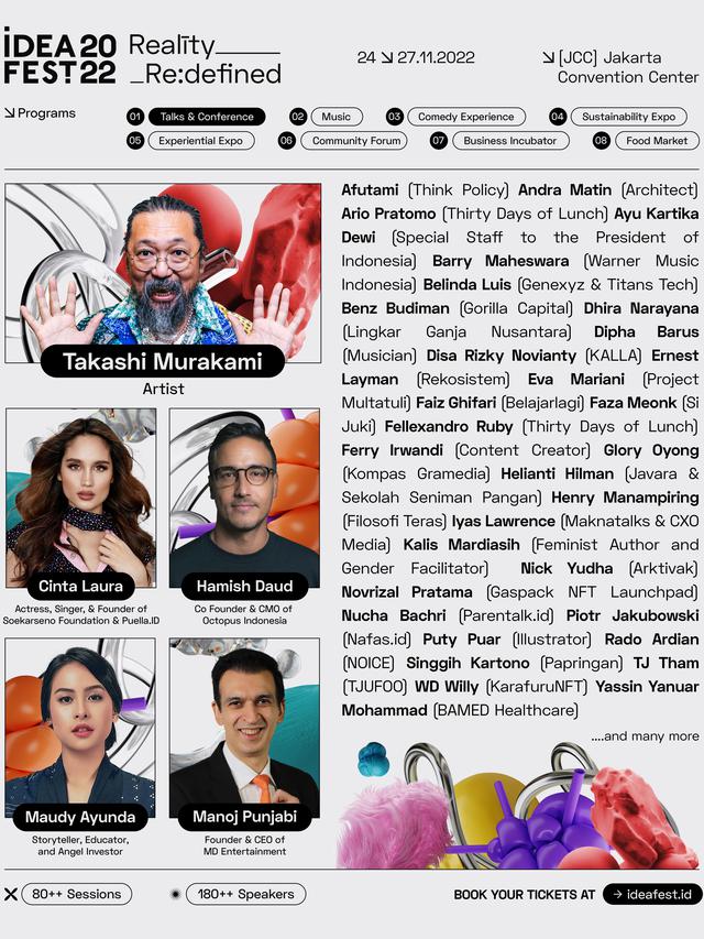 IdeaFest 2022 Hadirkan Takashi Murakami, Seniman Kontemporer dari ...
