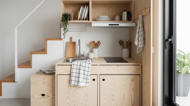 7 Tata Dapur Kecil di Rumah Mezzanine Tipe 36 yang Fungsional, Estetis ...