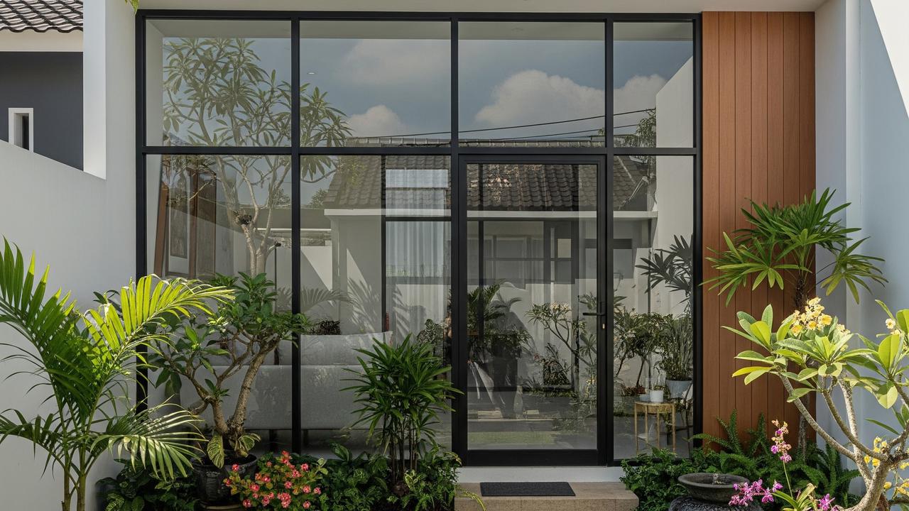 9 Model Rumah Kecil tapi Tampak Modern dengan Fasad Kaca Simpel, Hunian ...