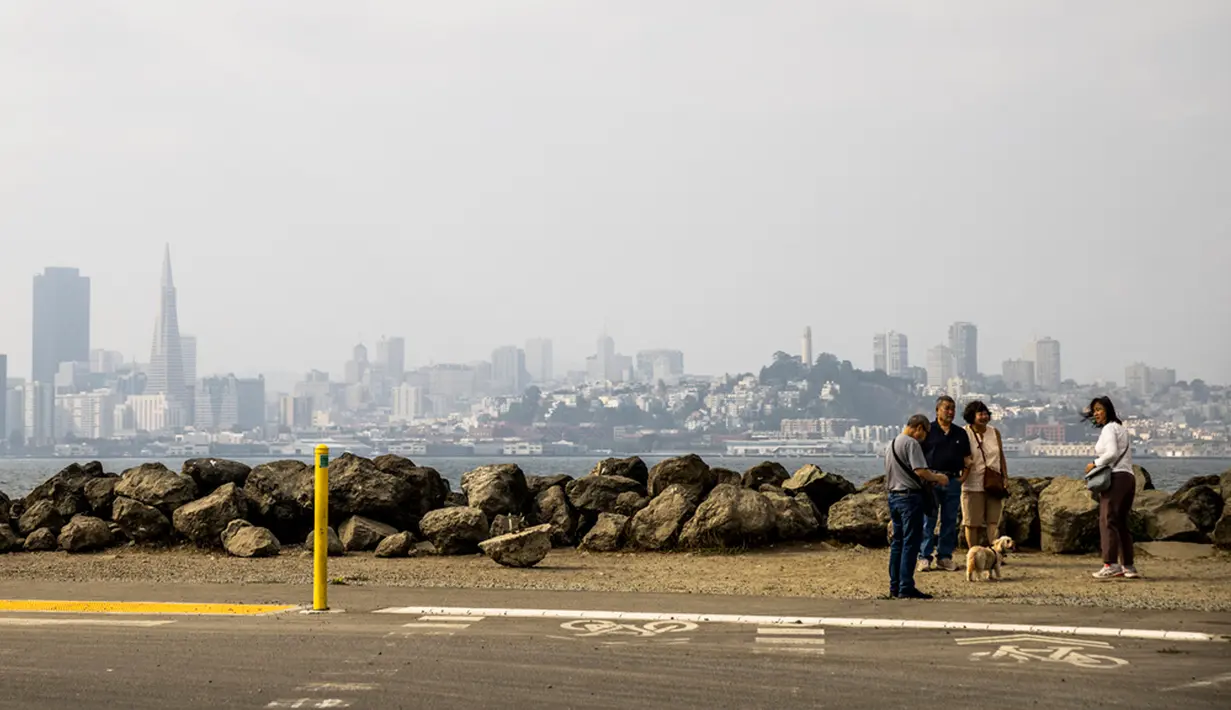 San Francisco Berselimut Asap Tebal Imbas Kebakaran Hutan di California ...