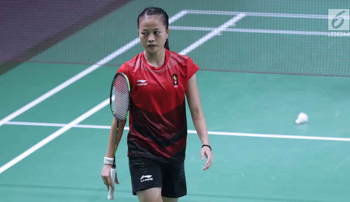 FOTO: Semifinal Bulu Tangkis Beregu Putri, Fitriani Tumbang - Foto ...