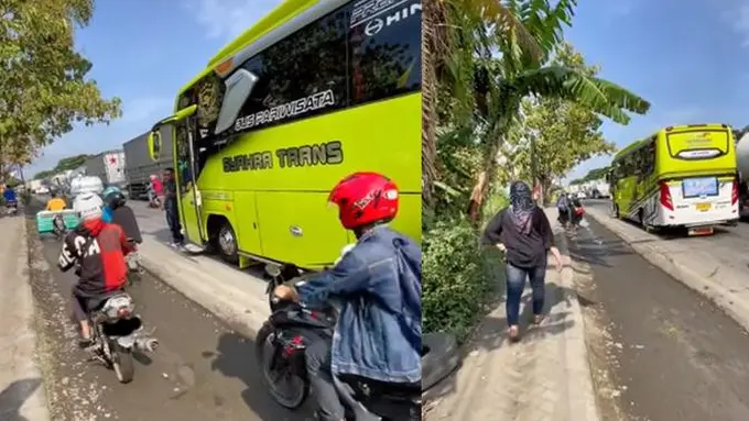 Seorang Cewek Penumpang Bus Kesakitan Nahan BAB Sampai Keringat Dingin ...