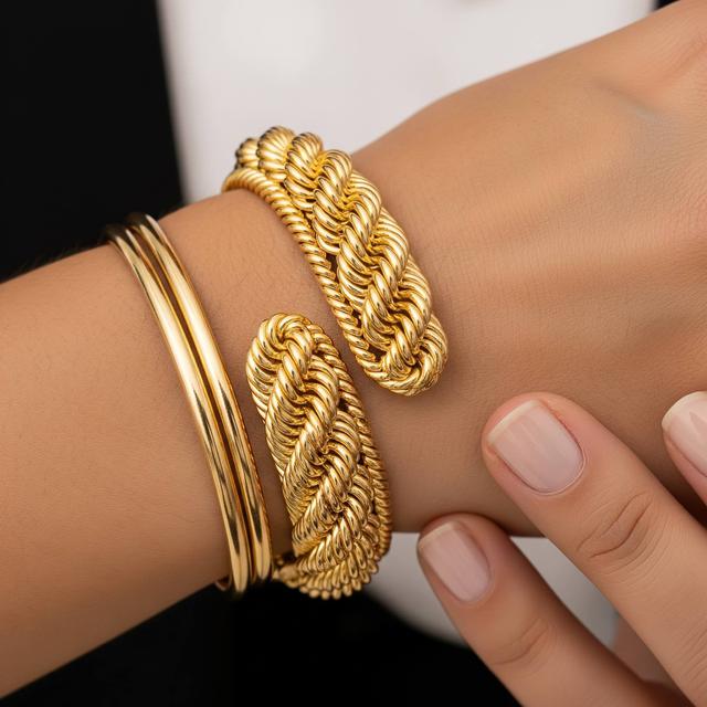 8 Model Gelang Emas Lilit London Murni Paling Dicari, Investasi Cantik ...