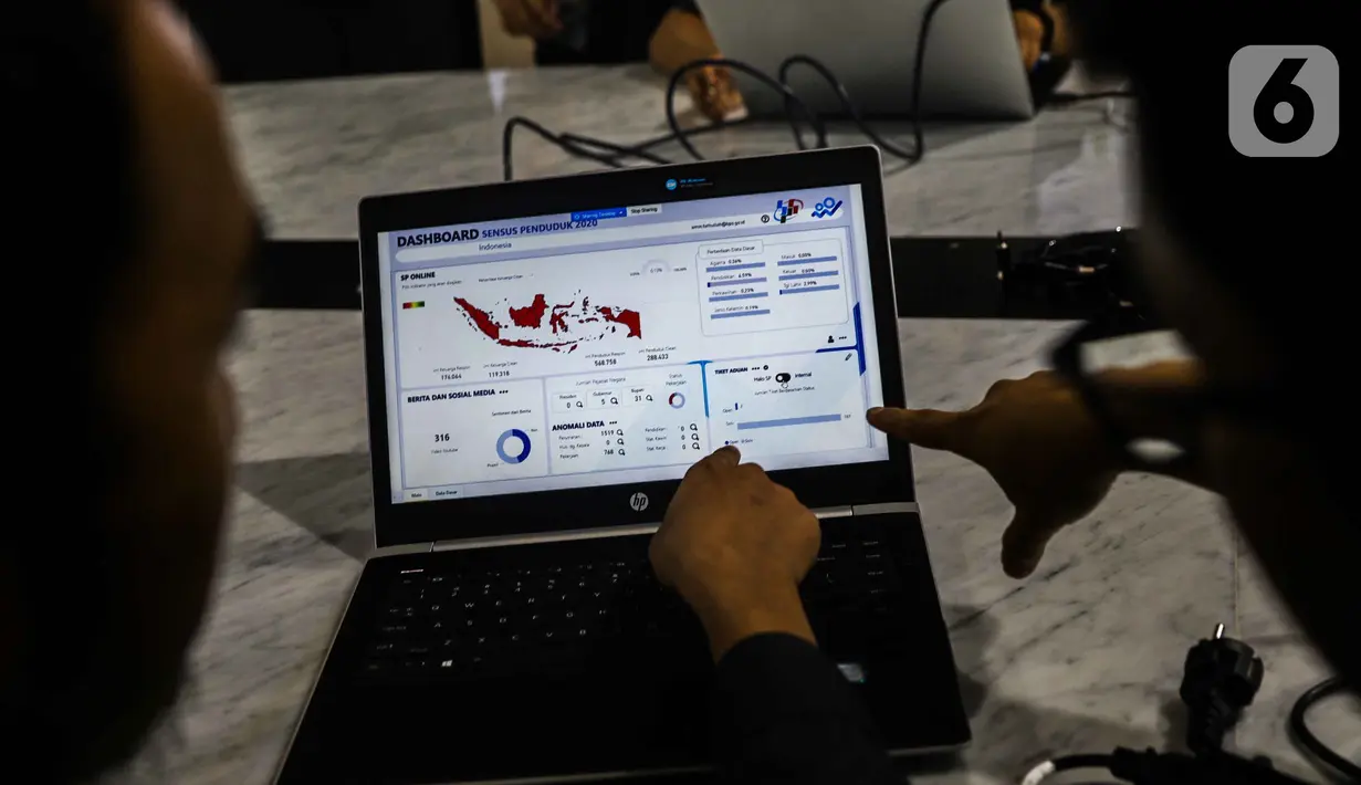 FOTO: Sensus Penduduk 2020, BPS Gunakan Sistem Online - Foto Liputan6.com