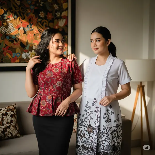 7 Model Baju Batik Lengan Balon untuk Wanita Gemuk dan Pendek, Tampil ...