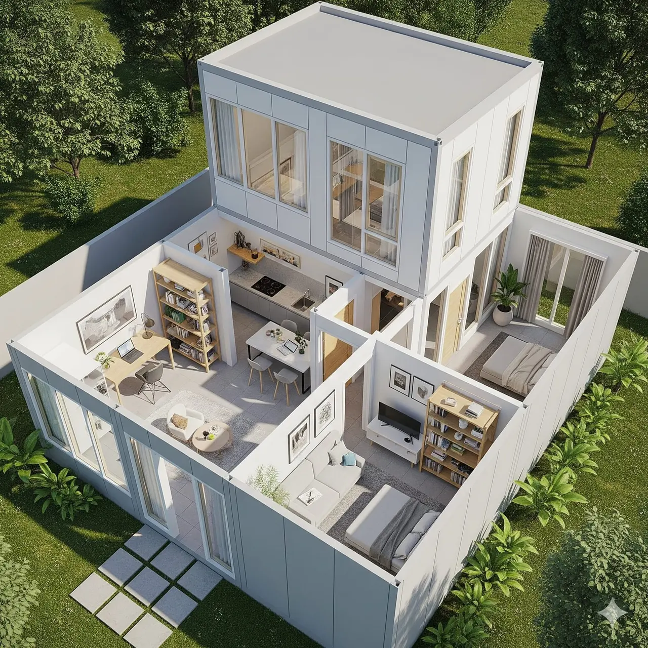 12 Inspirasi Desain Rumah Sederhana 6x8 Meter, Hunian Nyaman dan Hemat ...