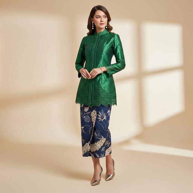 7 Model Atasan Brokat Timeless dengan Rok Batik Lilit Kekinian di 2025