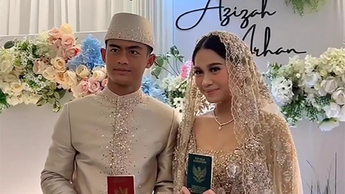 10 Potret Akad Nikah Pratama Arhan dan Azizah Salsha di Jepang, Erick Tohir Jadi Saksi